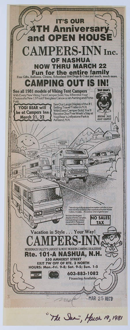 10 Pieces of Campers Inn RV Memorabilia from the 70s and 80s