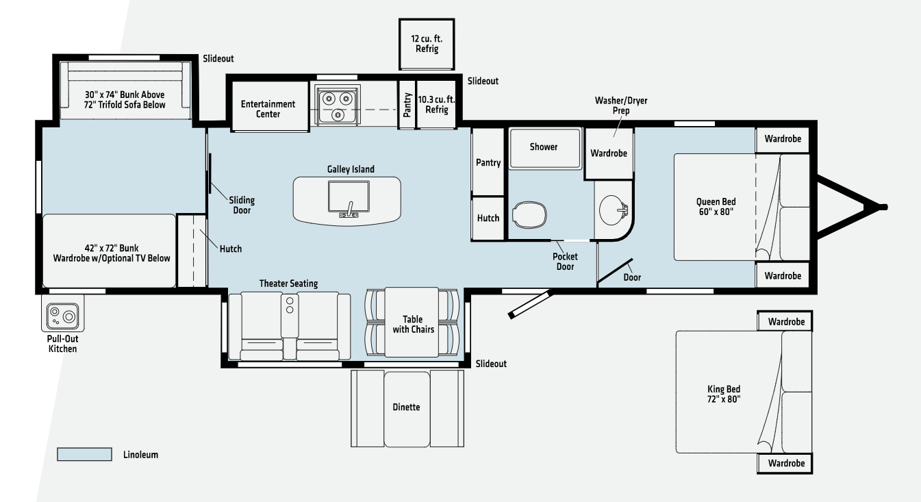 Best 2 Bedroom Travel Trailer Floor Plans